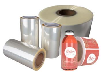 China PVC Heat Shrink Packaging Film Roll 30-150um Thickness No Printing for sale