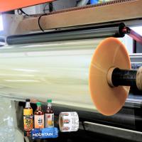 China 40 Mic Clear Shrinkable PVC Shrink Film For Beverage Printing for sale