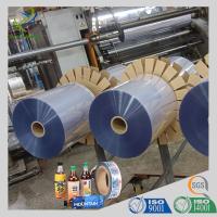 China Original And Bluish PVC Shrink Film For Beverage Packaging for sale