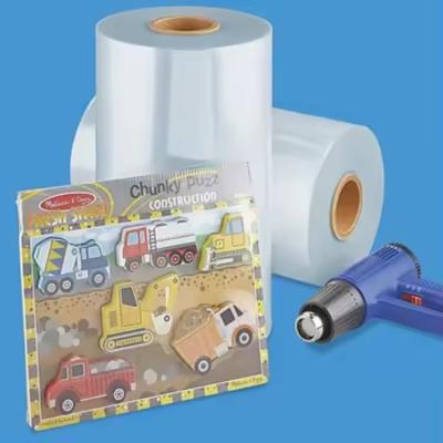 China Single Piece Transparent POF Heat Shrink Wrap Film Roll for Packaging Printing for sale