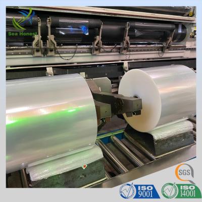 China White large roll 38mic BOPP Pleastic Pearl Film for Label Printing for sale