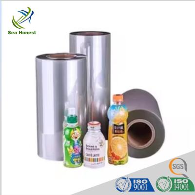 China Colored and Transparent PETG CPET Heat Shrink Film Roll for Yogurt Bottle Label for sale