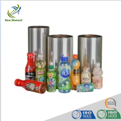 China Printing Grade Transparent PETG Shrink Film for Beverage Bottle Shrink Label for sale