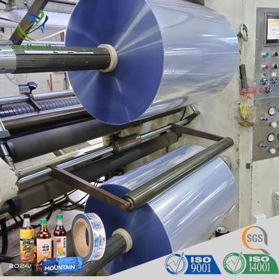 China Manufacturer Cast 35Mic 40Mic PVC Shrink Film For Label Printing Uniform Thickness for sale
