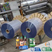 China Customized Length Label Printing PVC Heat Shrink Film For Blow Molding And Cast Model for sale