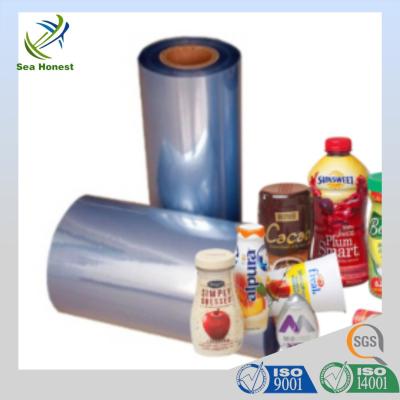 China 50mic PVC Heat Shrink Film Rolls Blow Molding and Casting for Label Printing for sale