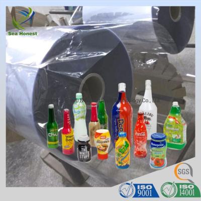 China PETG PET Shrinkable Film for Water Bottle Label Printing in Printing House for sale