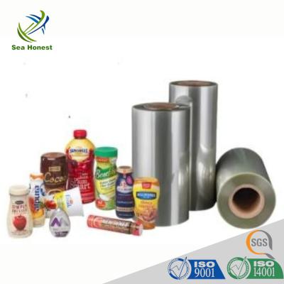 China PVC Polyolefin Shrink Film Rolls PETG Shrink Film For Beverage Water Bottle Labels for sale