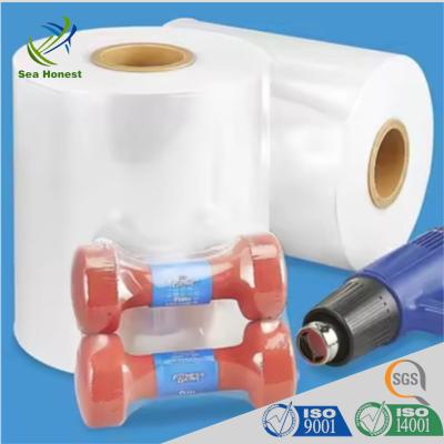 China Center Folded 25 Mic POF Shrink Film Rolls For Instant Noodle Bucket Packaging for sale