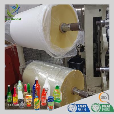 China Printed Grade Bottles/Cans/Jars PVC/PET/PETG Shrink Film Roll For Shrink Labels for sale