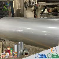 China Clear Heat Shrink Label 30 Mic PVC Shrink Film For Water Bottle Label Printing for sale
