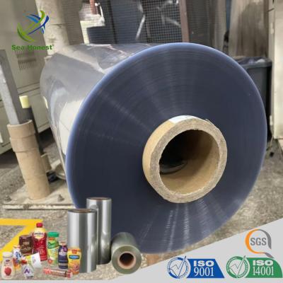 China Clear And Colorful PVC Heat Shrink Wrap Film For Beverage Bottle Label Printing for sale