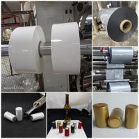China High Gloss Silver Grey and White Wine Capsule PVC Caps Label Films for sale