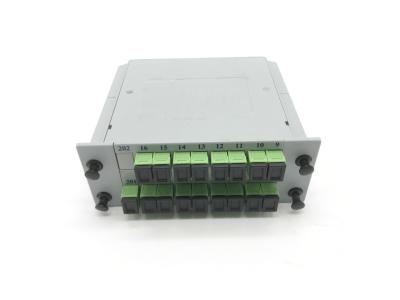 China Low PDL FTTX 1x16 Optical PLC Splitter 1650nm Single Mode for sale