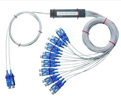 China Low Excess Loss Single Mode Fiber Splitter , GPON Optical Splitter For FTTX Systems for sale