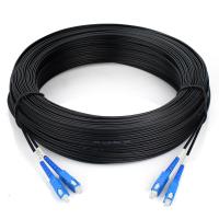 China Black 2 Core Drop Cable Simple Structure Strong Practicability Convenient Connection for sale