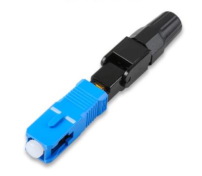 China Good Concentricity SC UPC Fiber Connector Singlemode / Multimode Plastic Shell for sale