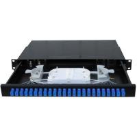 China Plastic Shell Fiber Distribution Frame SC / FC / LC / ST Adapter Compact Structure for sale