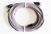 China CATV Armored MM ST UPC Fiber Optic Patch Cable 25m Length for sale