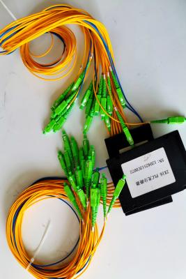 China High Reliability Fiber Cable Splitter 2X16 SC APC Low Polarization Dependent Loss for sale