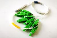 China Good Uniformity Optical PLC Splitter 1x8 SC APC Low Insertion Loss for sale