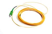 China Single Mode SC APC Fiber Optic Pigtail Simplex 0.9mm 3m for sale