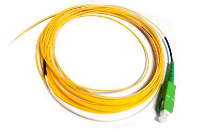 China Single Mode SC APC Fiber Optic Pigtail Simplex 0.9mm 3m for sale