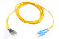 China Single Mode Duplex 3mm 3m SC/UPC-FC/UPC Fiber Optic Patch Cable Strong Tensile Performance for sale