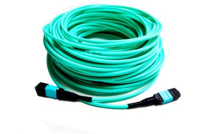China 50/125 24 Core MTP MPO Fiber Cable OM4 10m Multimode for sale