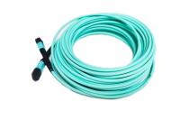China CATV 50/125 8 Core 10m MTP MPO Fiber Cable Multimode OM3 for sale