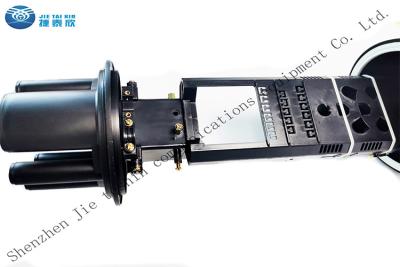 China Black ABS 144 Core Fiber Optic Splice Box FTTB 1 In 6 Out Outdoor for sale