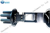 China Black ABS 144 Core Fiber Optic Splice Box FTTB 1 In 6 Out Outdoor for sale
