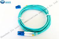 China OM3 OM4 LC to LC MM DX fiber optic cable 2MM 3M.5M.10M  50/125 for sale