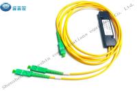China SC APC Simplex 1X2 FBT Optical Fiber Coupler 2.0mm 1m 30/70 ABS PVC for sale