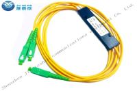China 1x2 SC APC Optical Coupler Splitter 2.0mm 1m ABS 20/80 G657A for sale
