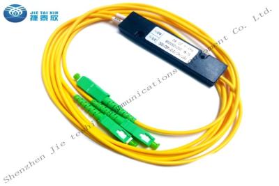 China 1x2 SC APC Optical Coupler Splitter 2.0mm 1m ABS 20/80 G657A for sale