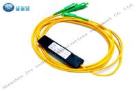 China ABS 3m 1X2 FBT Single Mode Optical Coupler SC APC 1310nm 1550nm for sale