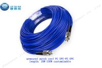 China Length customized Armored FC UPC Fiber Optic Patch Cable CATV / VIDEO for sale