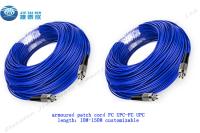 China Length customized Armored FC UPC Fiber Optic Patch Cable CATV / VIDEO for sale