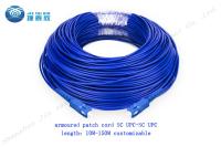 China Armored SC UPC Fiber Optic Patch Cord SM Temperature range -40°C to +85°C for sale