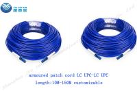 China SM 9/125 SM LC UPC Fiber Optic Patch Cable Armored Length customized for sale