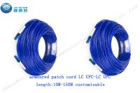 China SM 9/125 SM LC UPC Fiber Optic Patch Cable Armored Length customized for sale