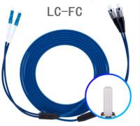 China Custom Single Mode Duplex Armored Fiber Optic Patch Cable LC SC FC ST for sale