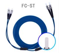 China Custom Single Mode Duplex Armored Fiber Optic Patch Cable LC SC FC ST for sale