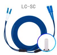 China Custom Single Mode Duplex Armored Fiber Optic Patch Cable LC SC FC ST for sale