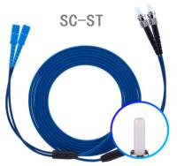 China Custom Single Mode Duplex Armored Fiber Optic Patch Cable LC SC FC ST for sale