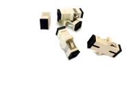 China SM 9/125 Fiber Optic Adapter Connectors SC APC UPC Color Customized for sale