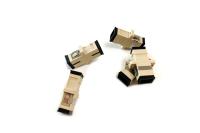 China SM 9/125 Fiber Optic Adapter Connectors SC APC UPC Color Customized for sale