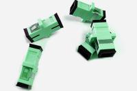 China SM 9/125 Fiber Optic Adapter Connectors SC APC UPC Color Customized for sale