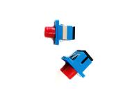 China ABS SM SC To FC Fiber Optic Coupler Hybrid Flange Plastic Adapter for sale